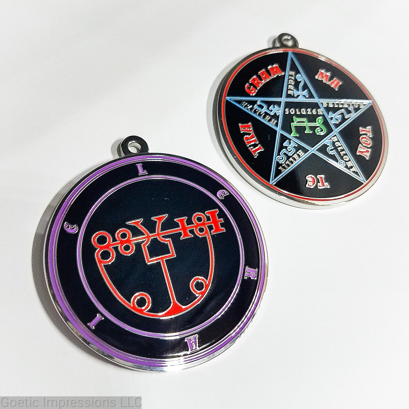 Leraje Sigil Medallion: Ars Goetia Demon Seal Pendant – Goetic Impressions