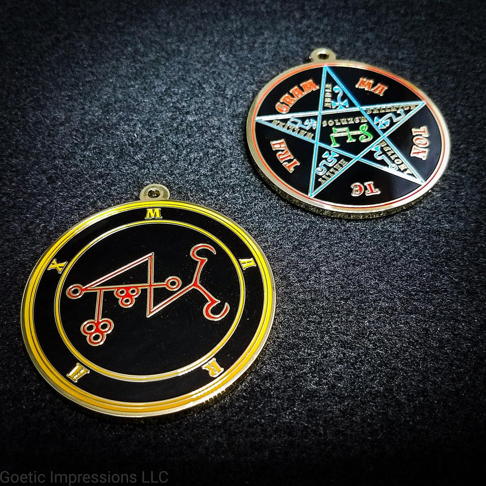 Marax Sigil Medallion: Ars Goetia Demon Seal Pendant – Goetic Impressions
