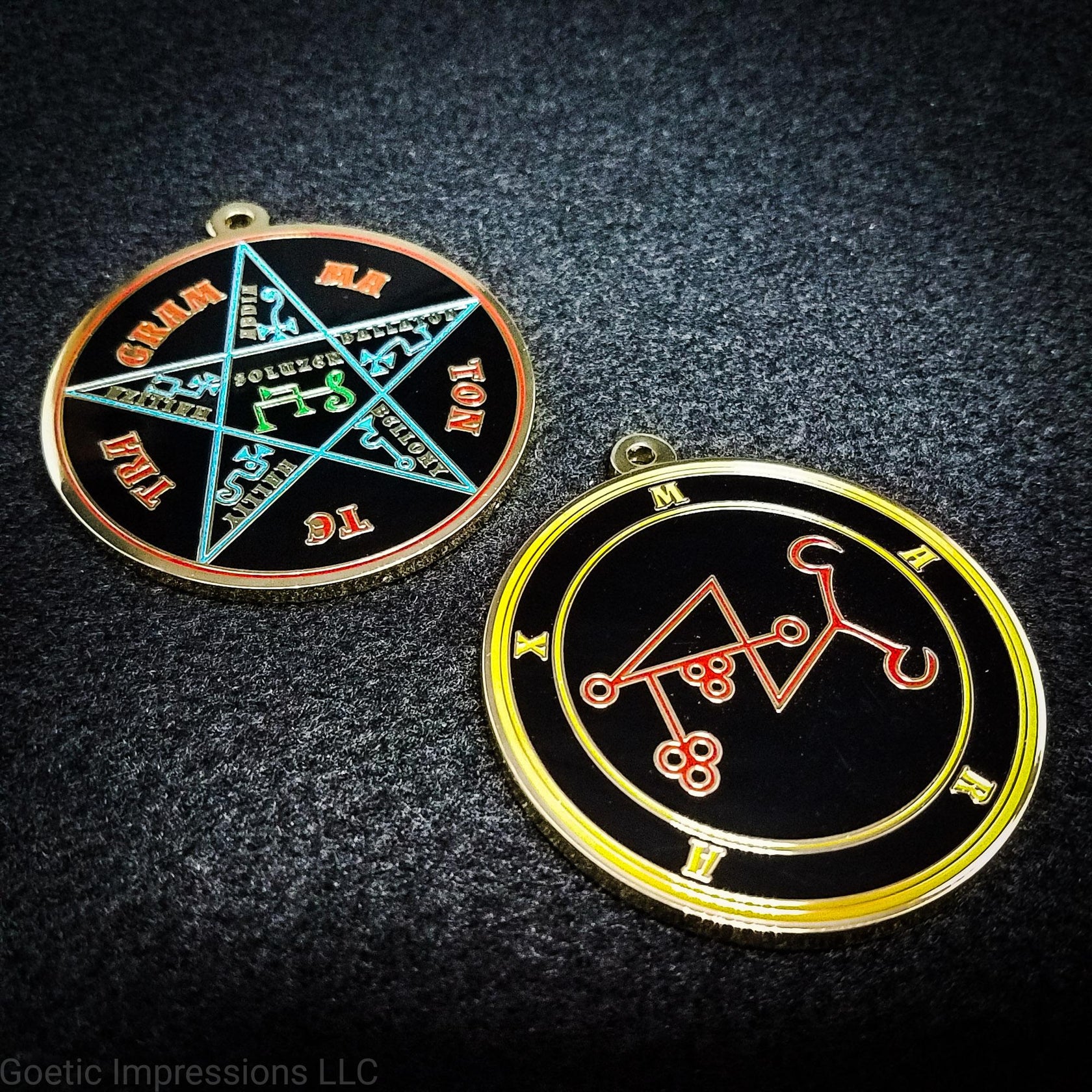 Marax Sigil Medallion: Ars Goetia Demon Seal Pendant – Goetic Impressions