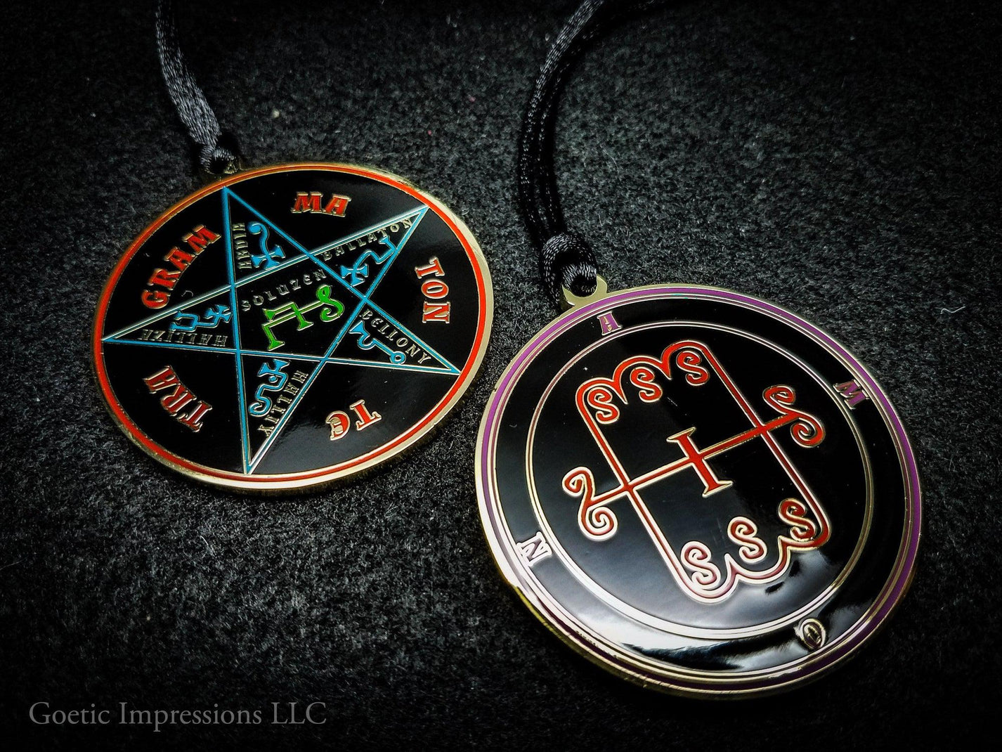 Amon Sigil Medallion - Ars Goetia Seal Pendant – Goetic Impressions