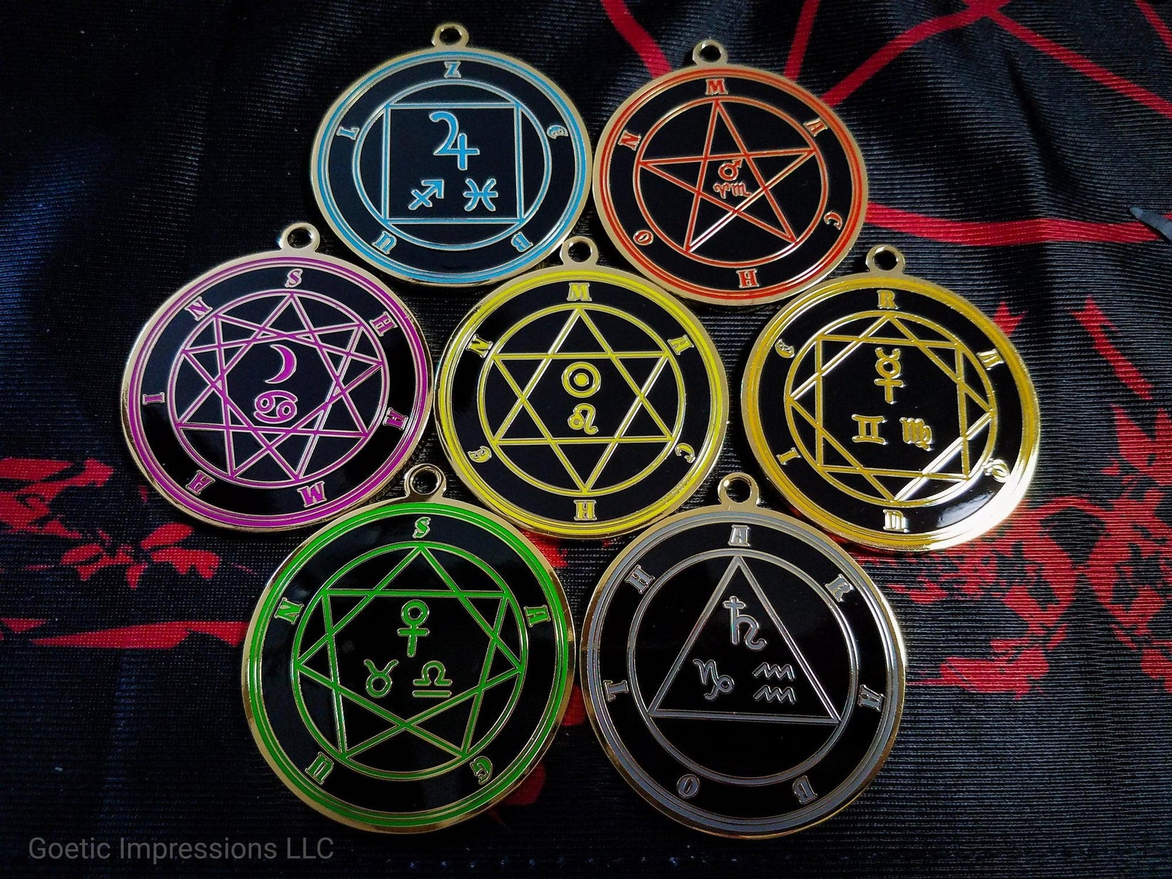 Archangel Sachiel Sigil Pendant – Goetic Impressions