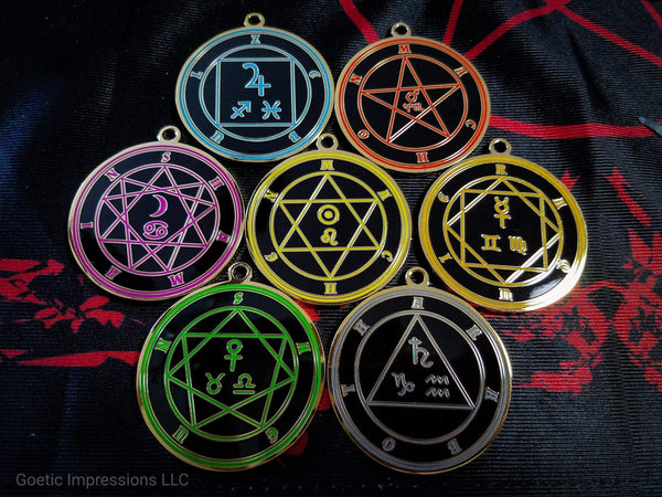 Archangel Sachiel Sigil Pendant – Goetic Impressions