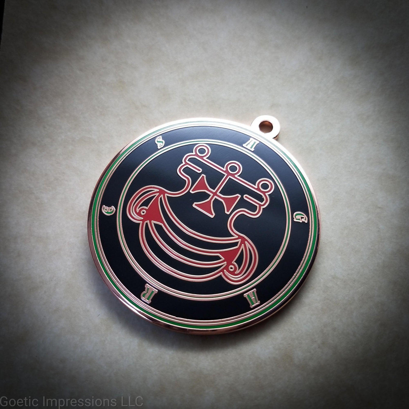 Agares Sigil Medallion - Ars Goetia Seal Pendant – Goetic Impressions