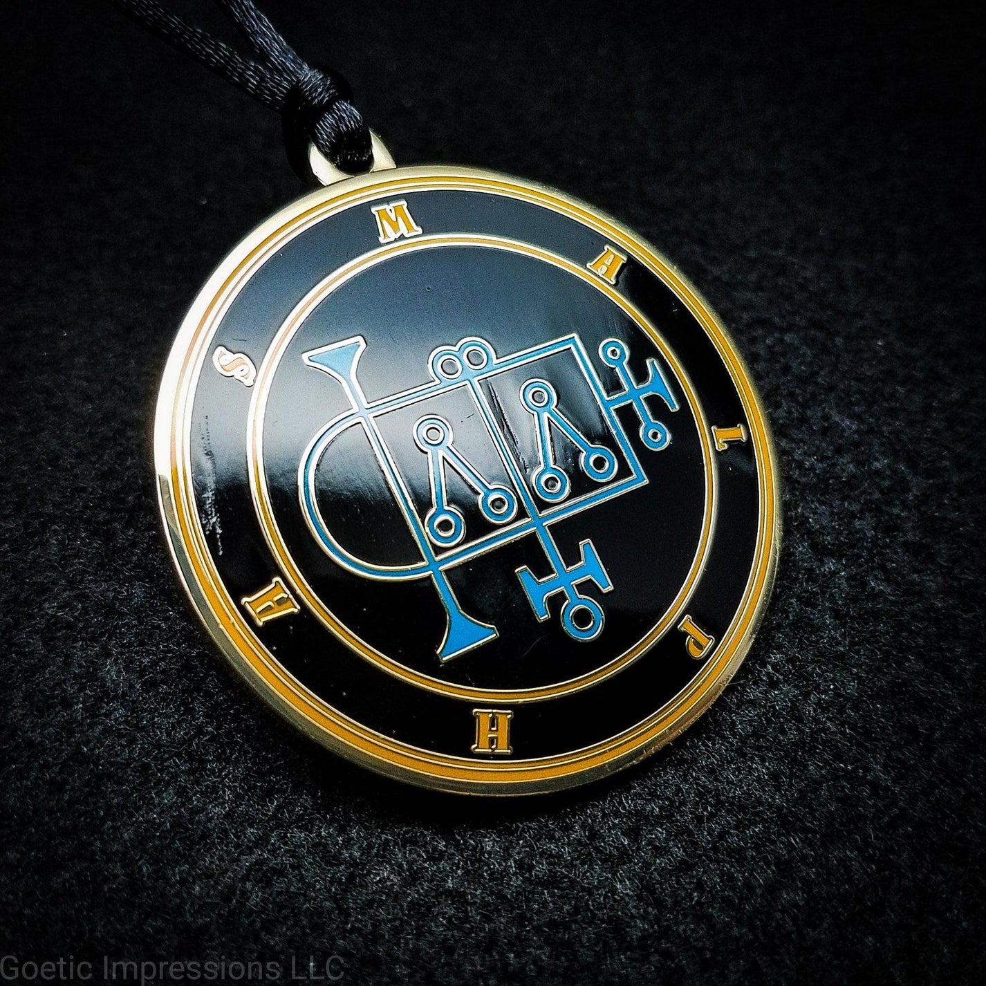 Malphas Sigil Medallion: Ars Goetia Demon Seal Pendant – Goetic Impressions