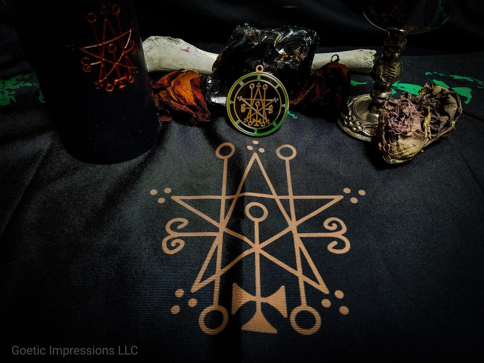 Astaroth Sigil Altar Cloth - Goetic Impressions