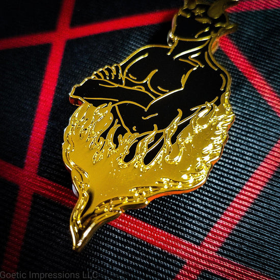 Satan: Dark Deities Hard Enamel Pin - Goetic Impressions