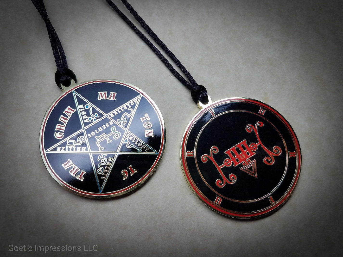 Furfur Sigil Medallion: Ars Goetia Demon Seal Pendant – Goetic Impressions