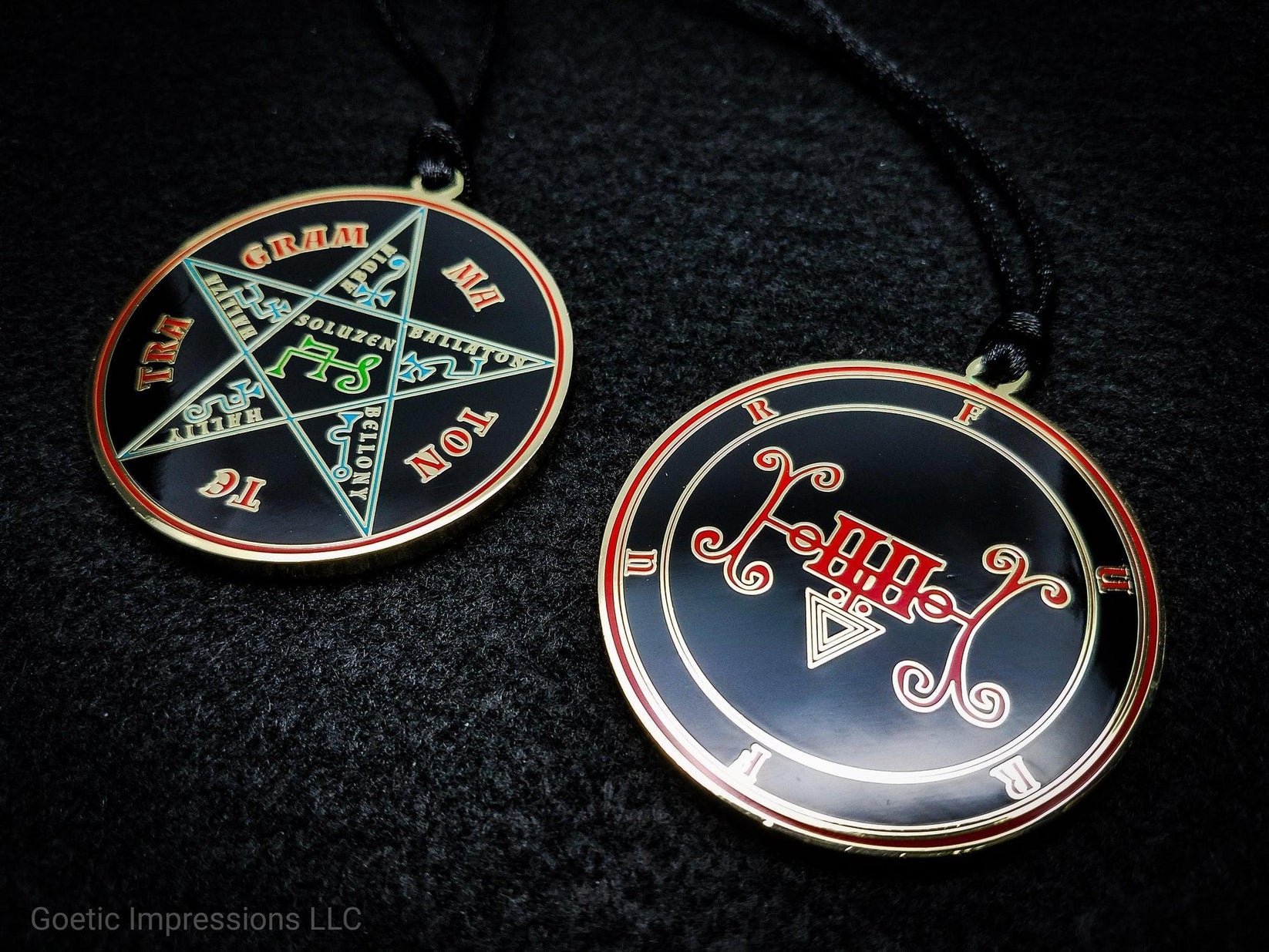 Furfur Sigil Medallion: Ars Goetia Demon Seal Pendant – Goetic Impressions