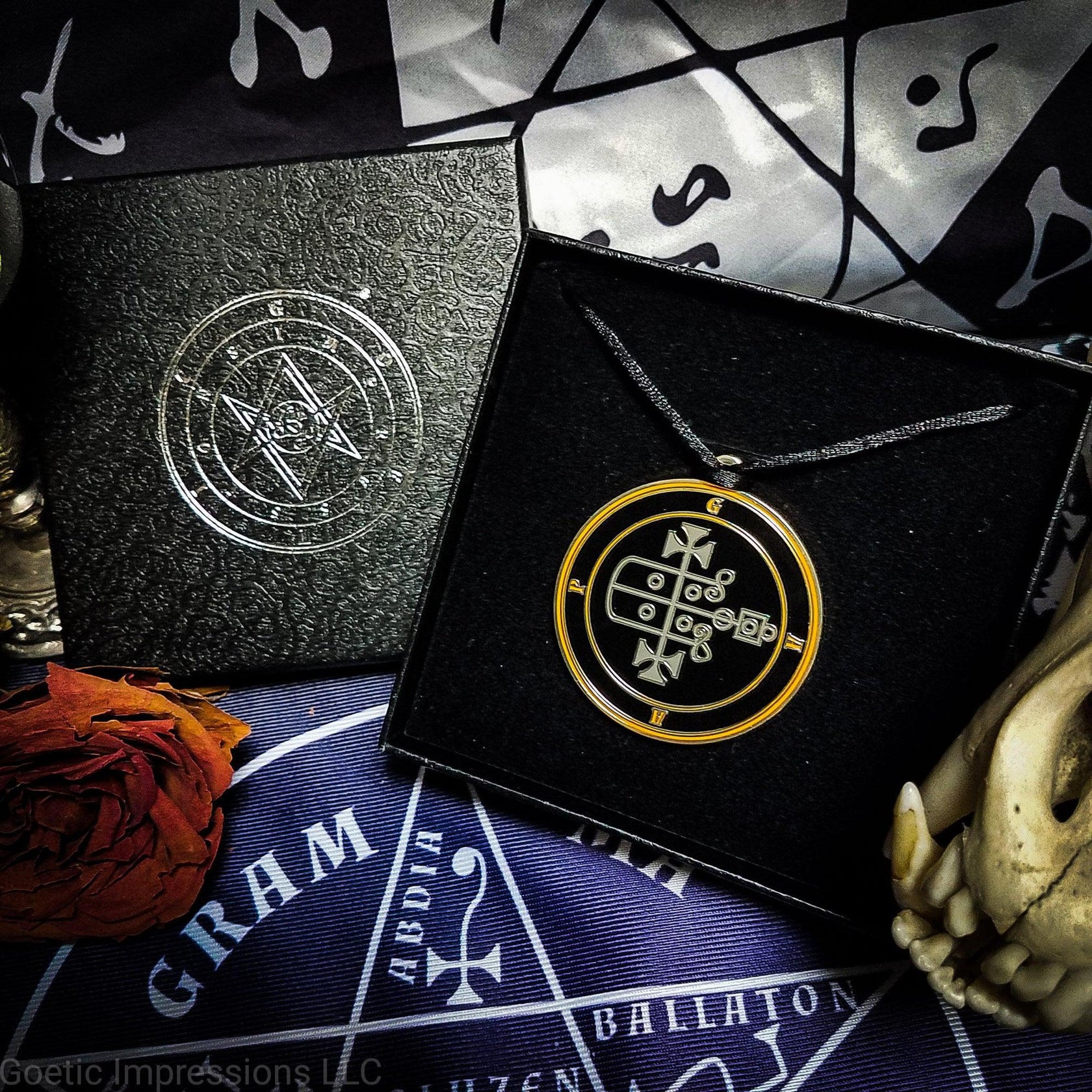 Gaap Sigil Medallion: Ars Goetia Demon Seal Pendant – Goetic Impressions