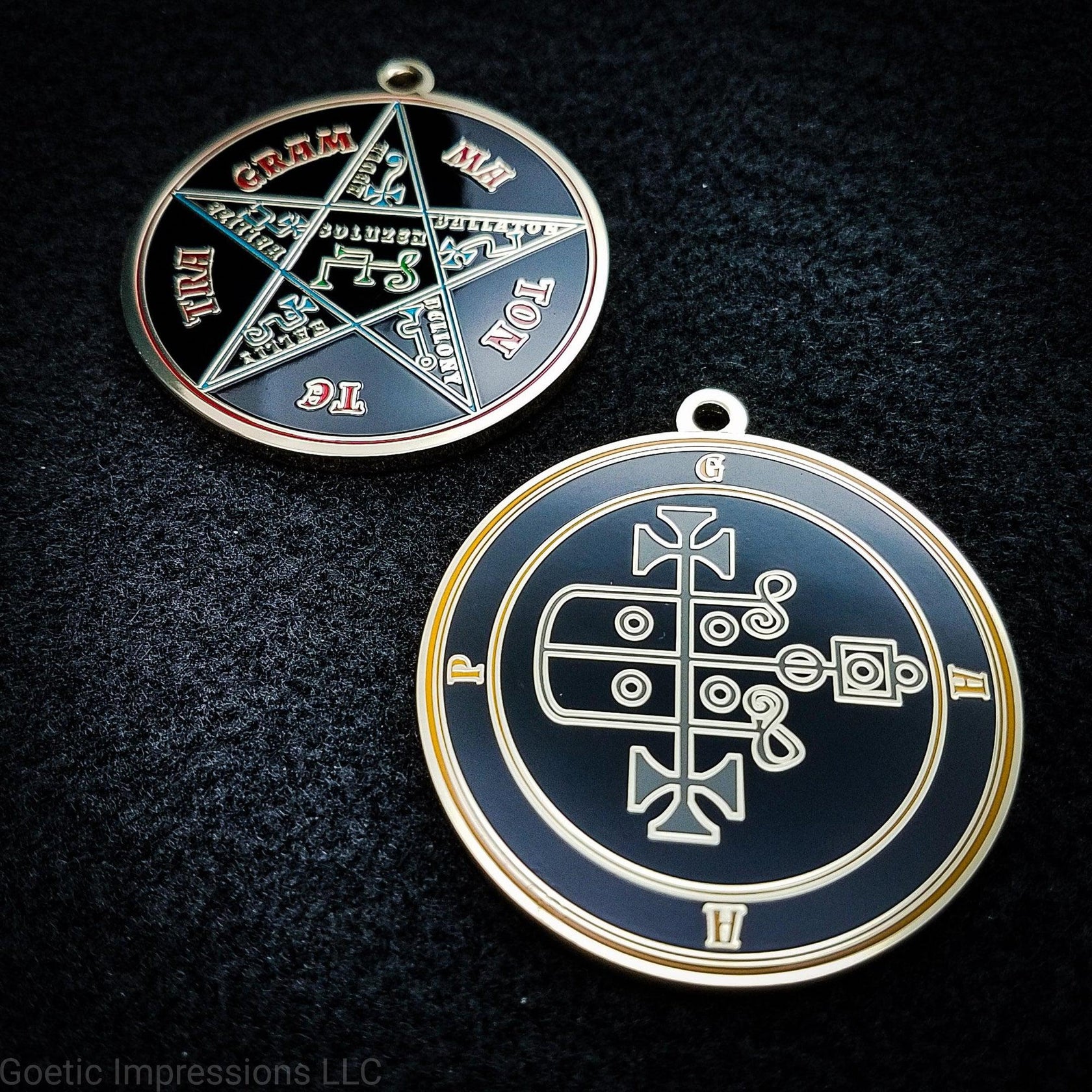 Gaap Sigil Medallion: Ars Goetia Demon Seal Pendant – Goetic Impressions