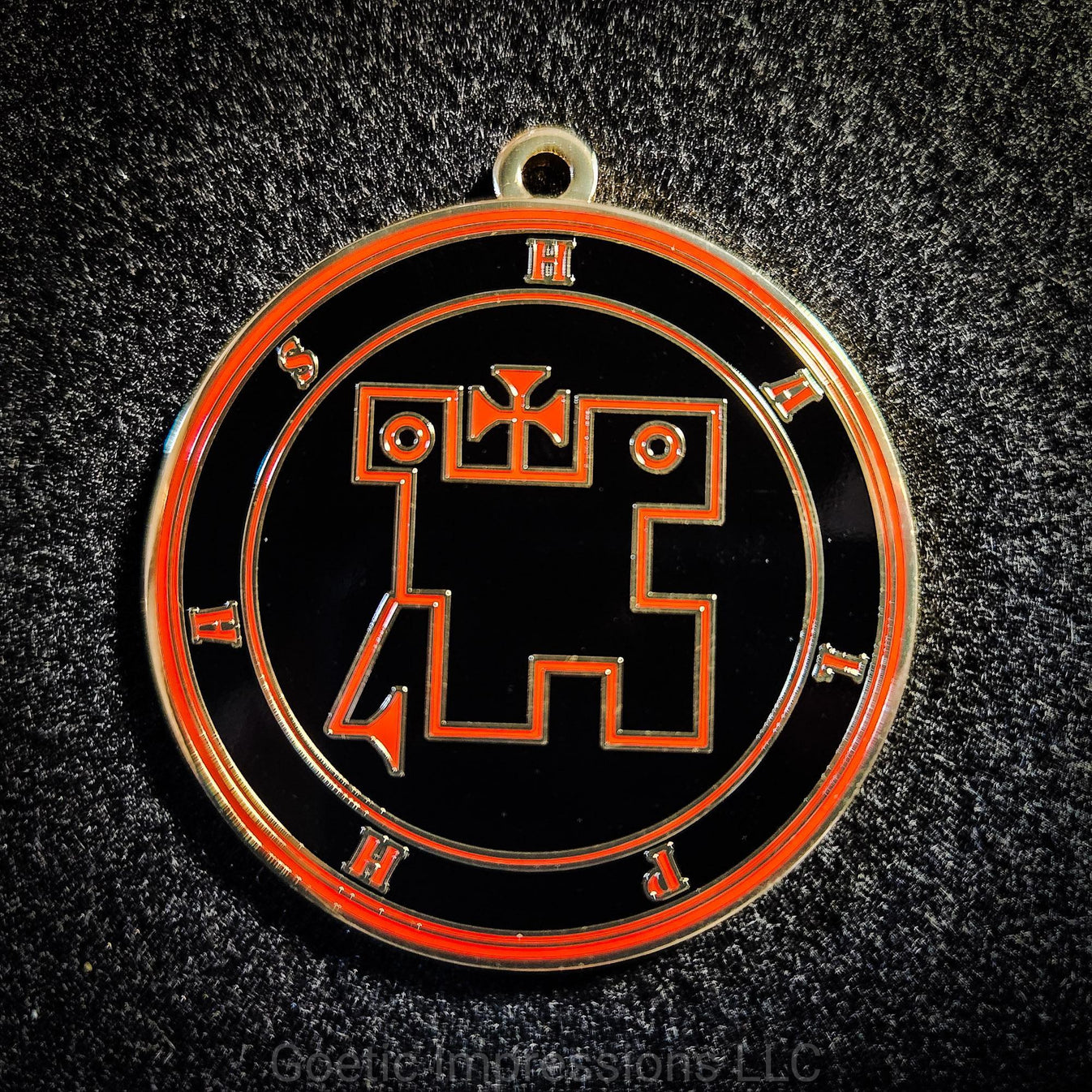 Halphas Sigil Medallion: Ars Goetia Demon Seal Pendant – Goetic Impressions