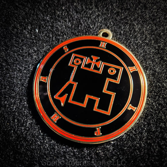 Halphas Sigil Medallion: Ars Goetia Demon Seal Pendant – Goetic Impressions