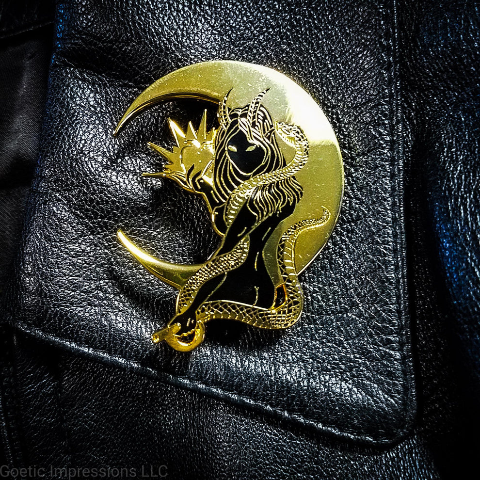 Lilith: Dark Deities Hard Enamel Pin - Goetic Impressions