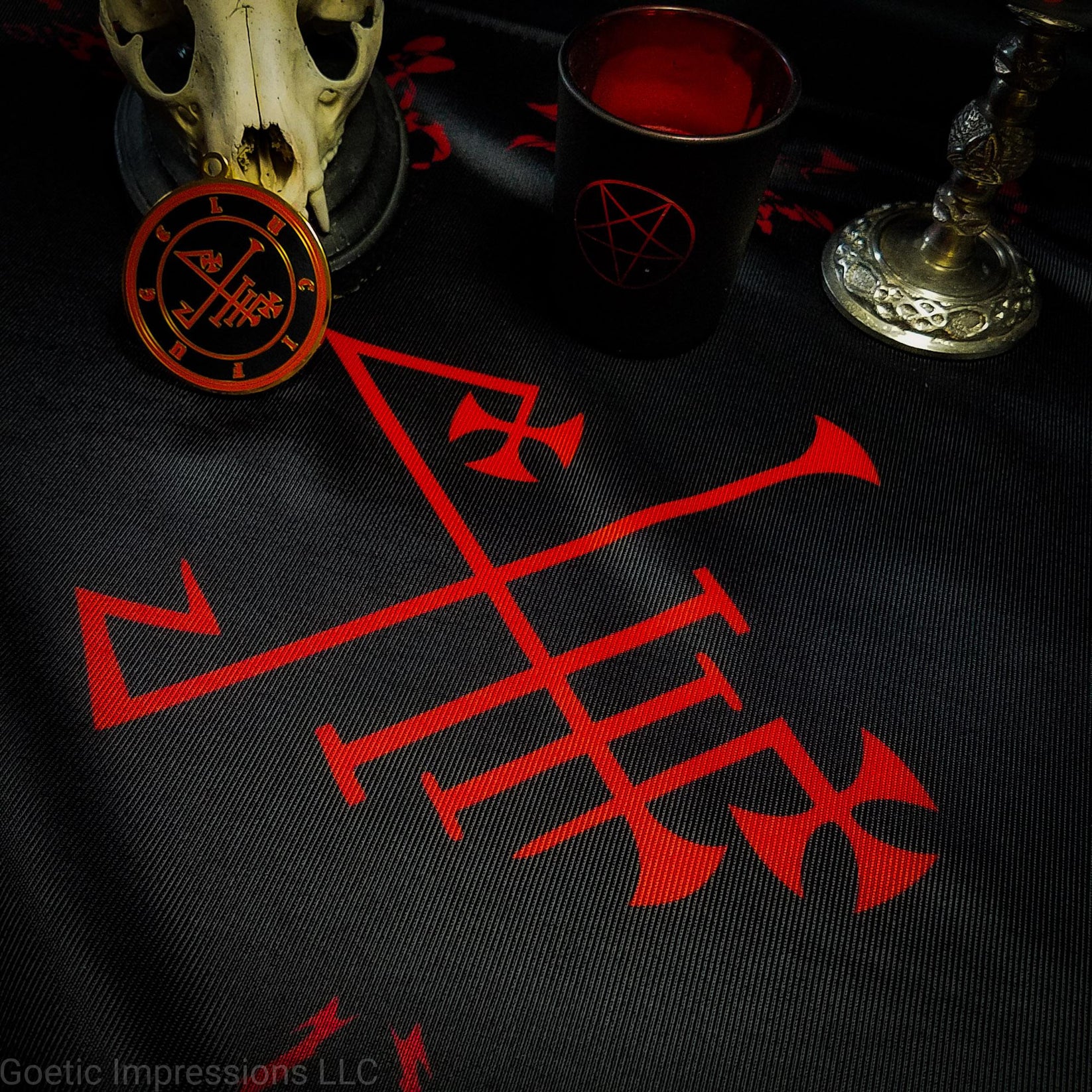 Lucifuge Sigil Altar Cloth - Goetic Impressions