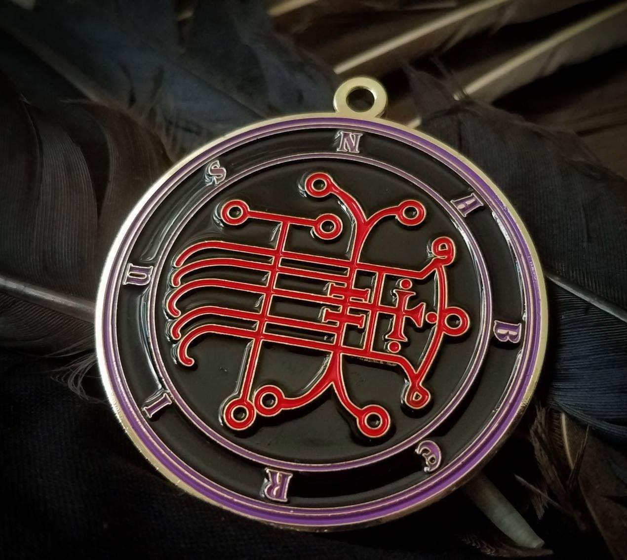 Naberius Sigil Medallion: Ars Goetia Demon Seal Pendant – Goetic ...
