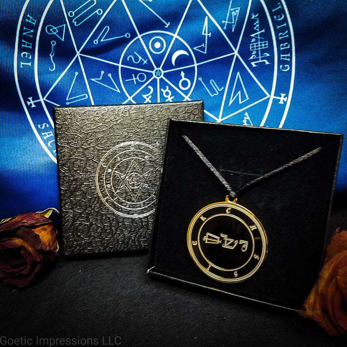 Archangel Cassiel Sigil Pendant – Goetic Impressions