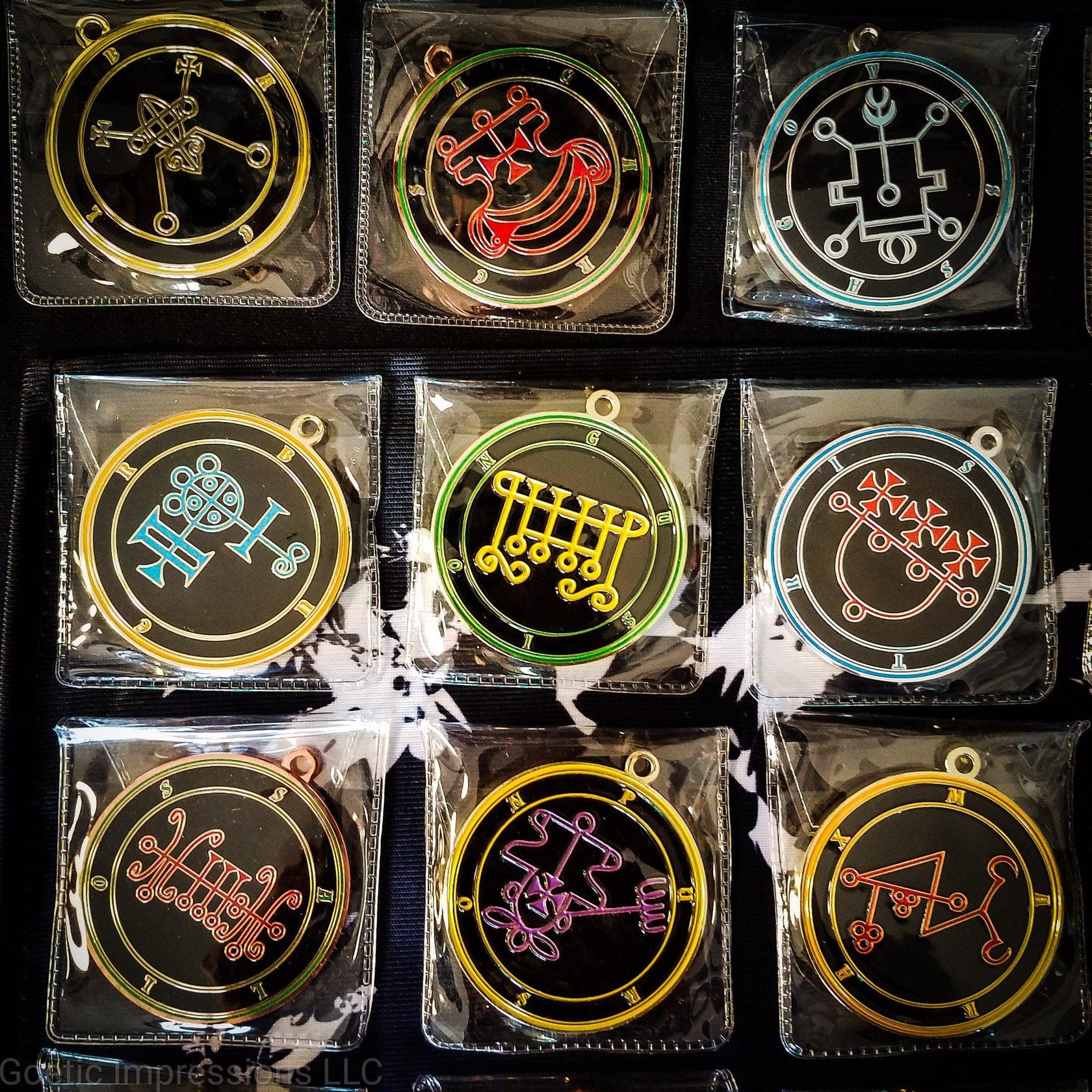 Ars Goetia Sigil Medallions - All 72 Demon Seals - Goetic Impressions