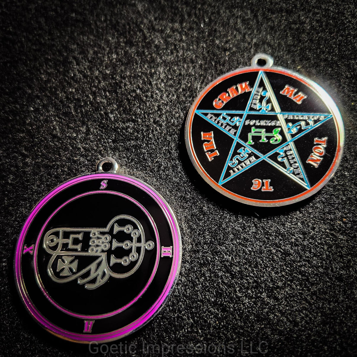 Shax Sigil Medallion: Ars Goetia Demon Seal Pendant – Goetic Impressions