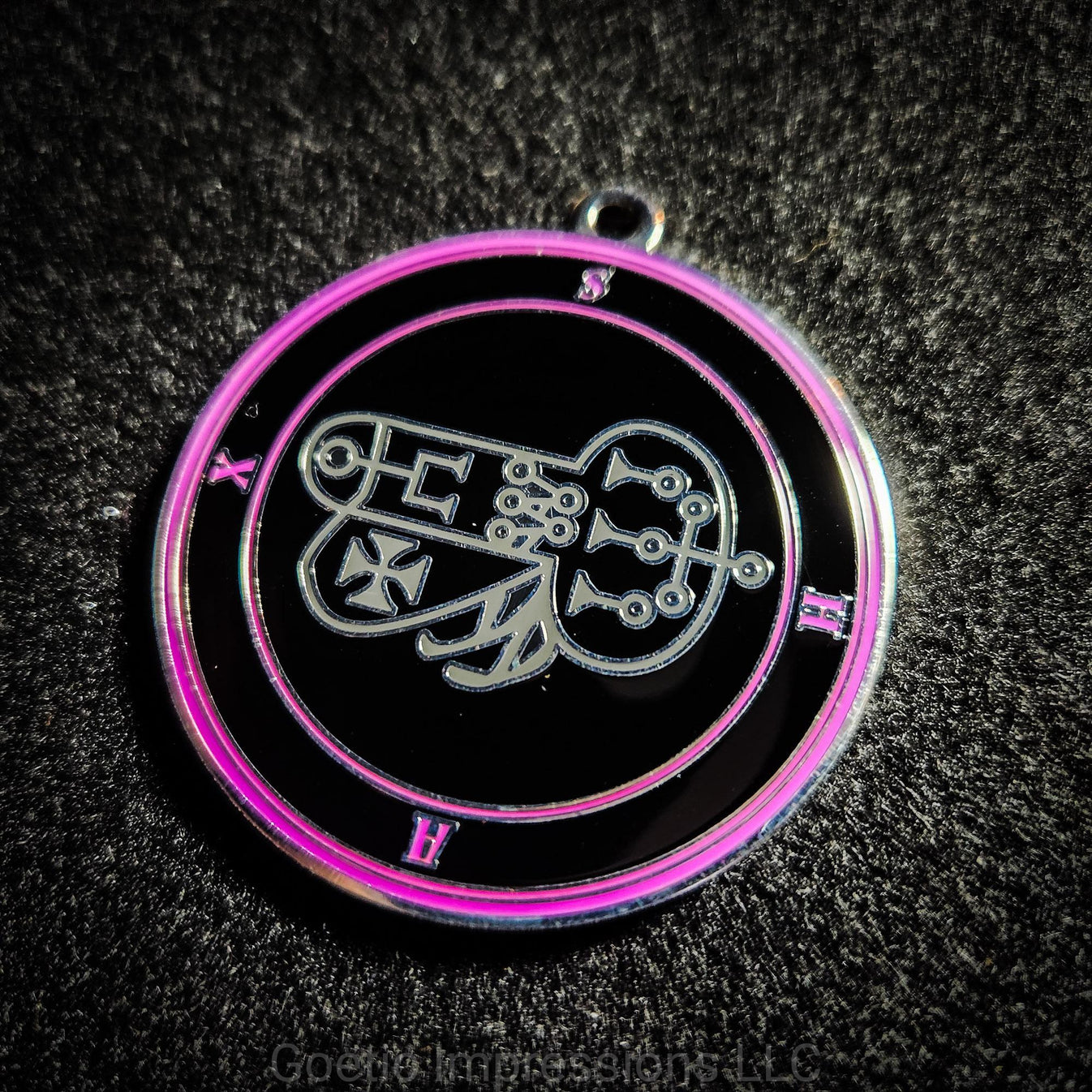 Shax Sigil Medallion: Ars Goetia Demon Seal Pendant – Goetic Impressions