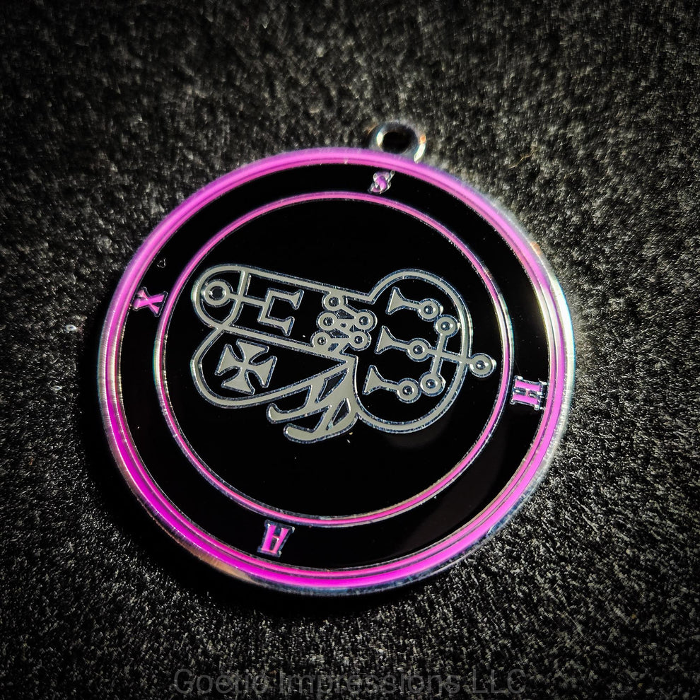 Shax Sigil Medallion: Ars Goetia Demon Seal Pendant – Goetic Impressions
