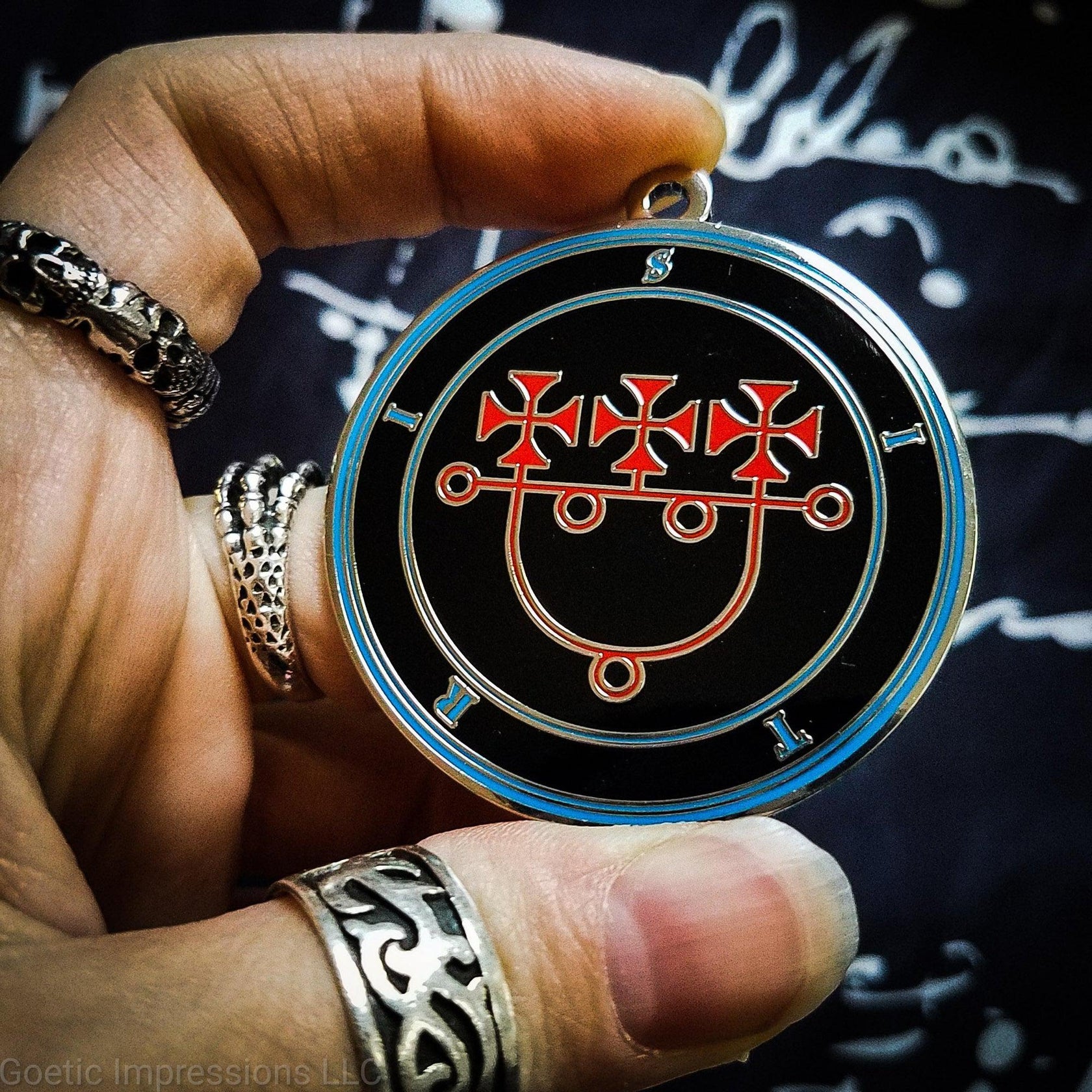 Sitri Sigil Medallion: Ars Goetia Demon Seal Pendant – Goetic Impressions
