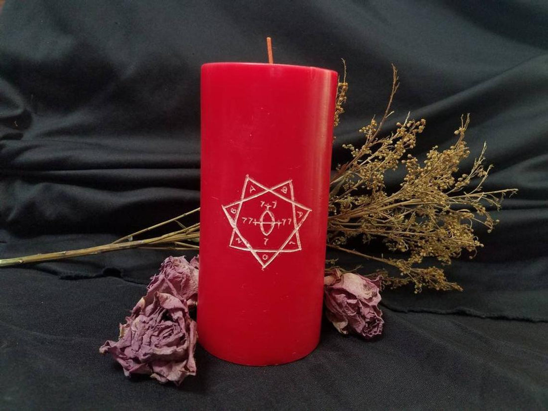 Star of Babalon Pillar Candle - Goetic Impressions