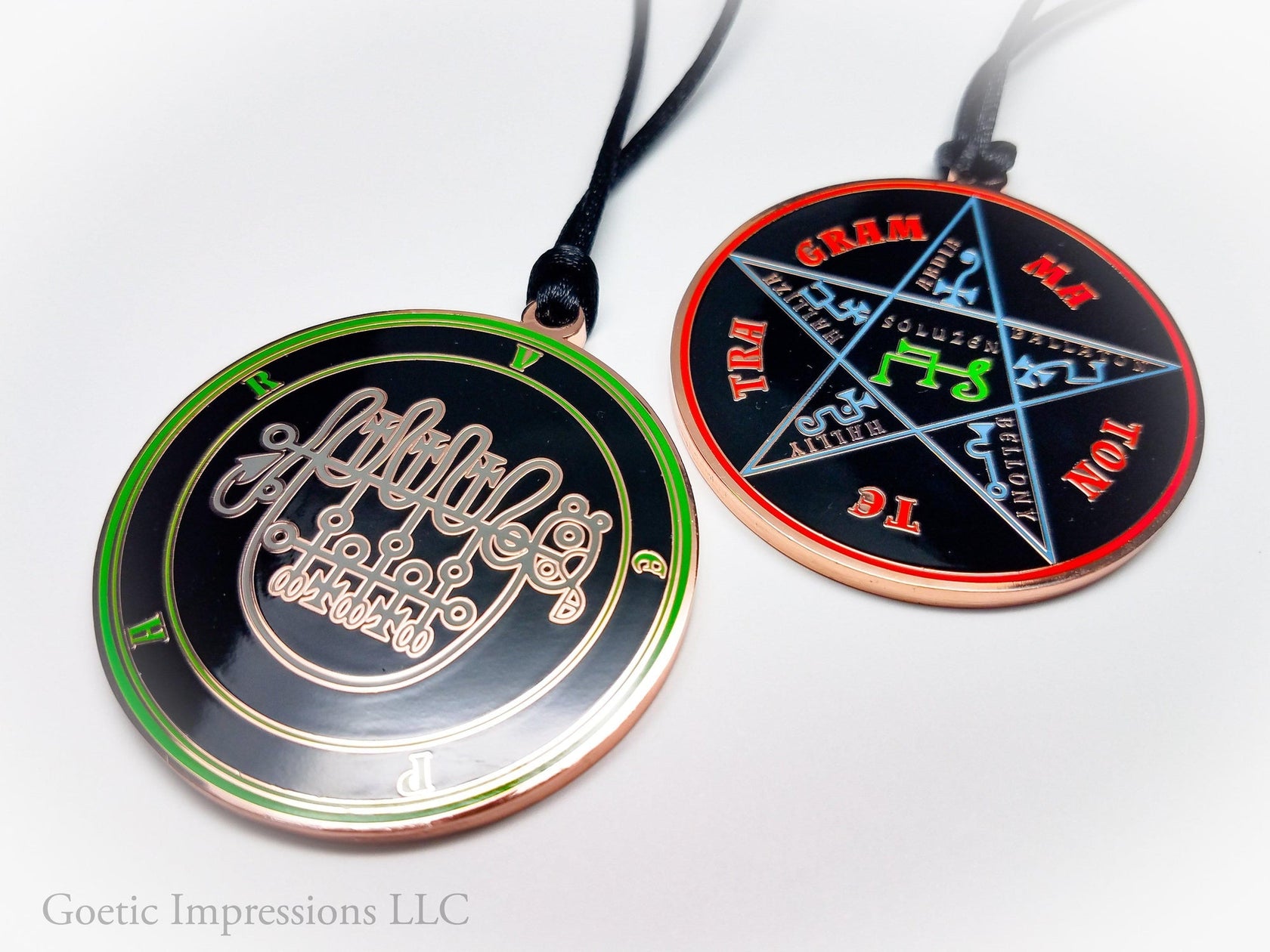 Vepar Sigil Medallion: Ars Goetia Demon Seal Pendant – Goetic Impressions