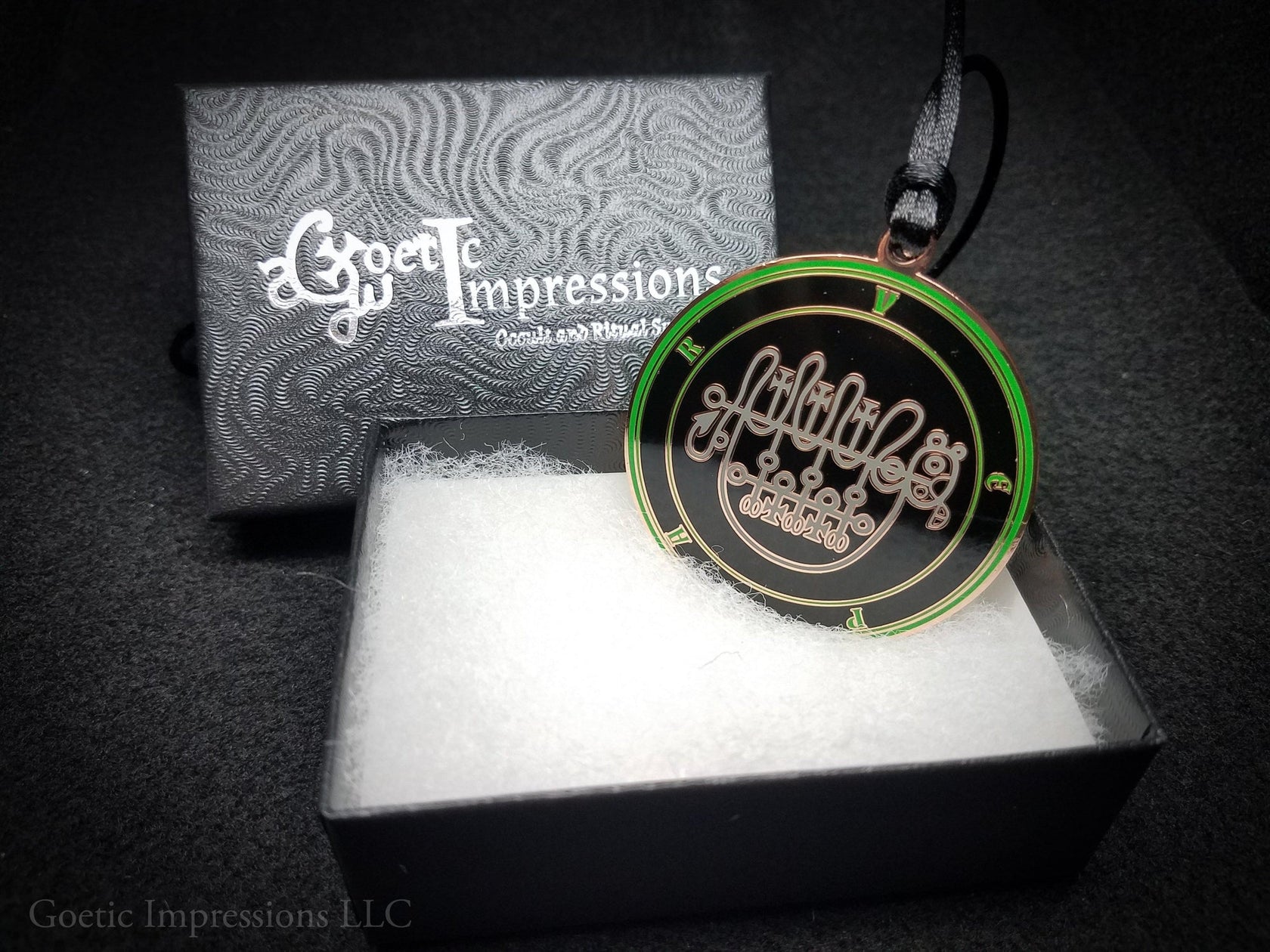 Vepar Sigil Medallion: Ars Goetia Demon Seal Pendant – Goetic Impressions