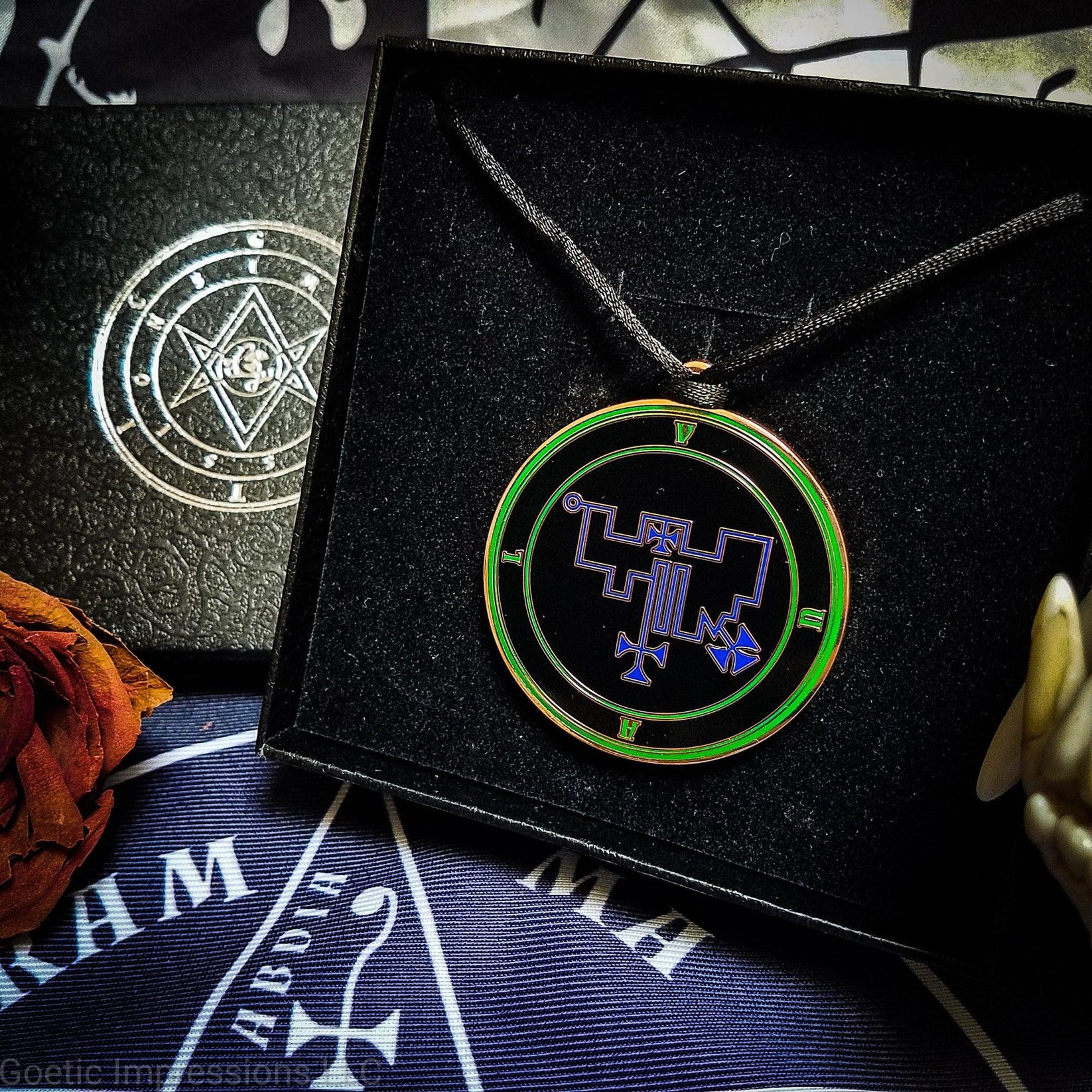 Vual Sigil Medallion: Ars Goetia Demon Seal Pendant – Goetic Impressions