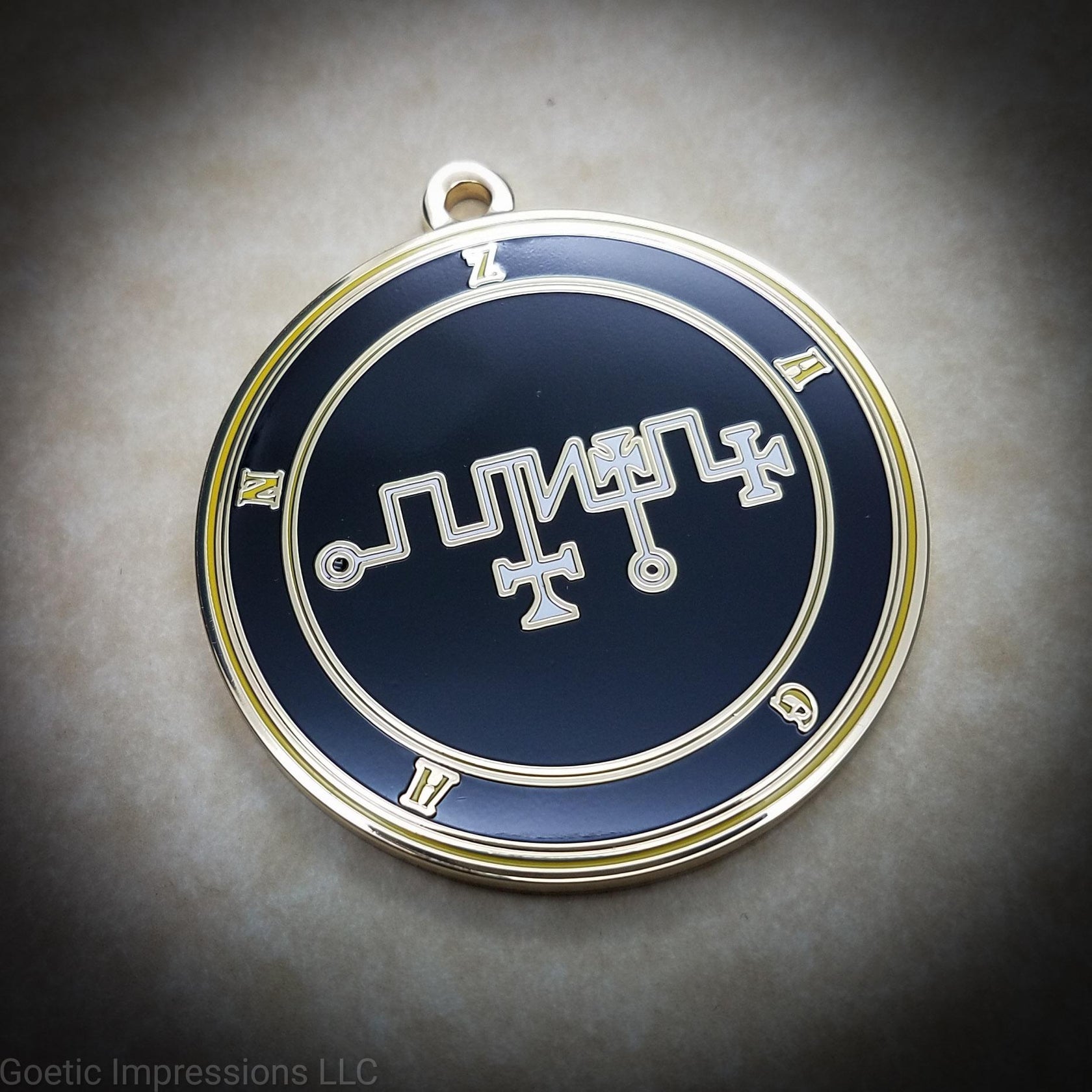 Zagan Sigil Medallion: Ars Goetia Demon Seal Pendant – Goetic Impressions