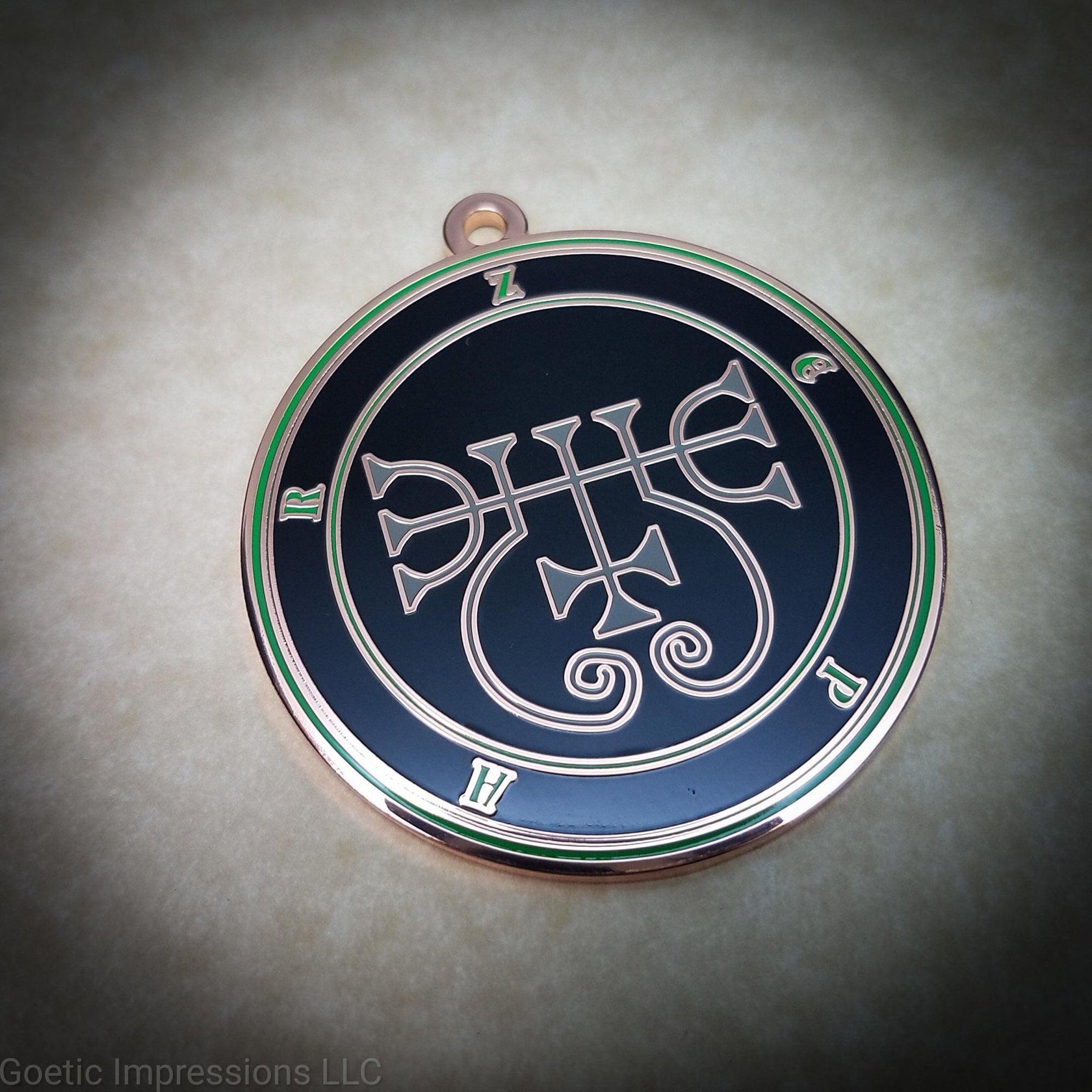 Zepar Sigil Medallion: Ars Goetia Demon Seal Pendant – Goetic Impressions