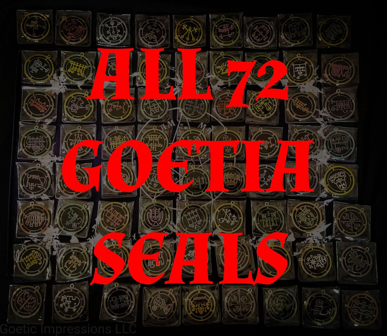 Ars Goetia Sigil Medallions - All 72 Demon Seals - Goetic Impressions